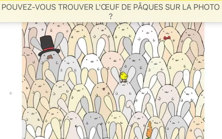 Casse-tête : Seulement 2 % des Génies peuvent trouver l'œuf de Pâques ...